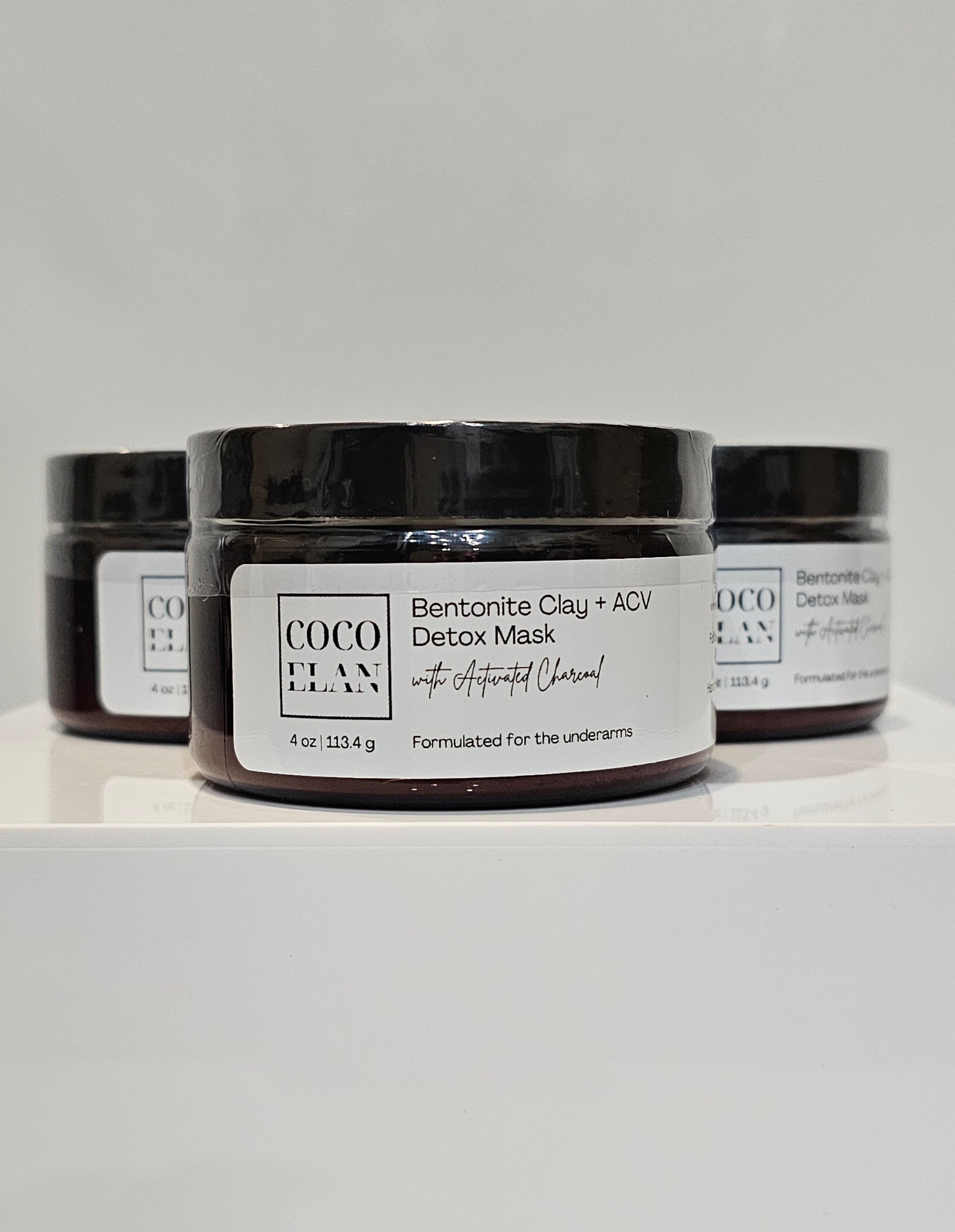 Bentonite Clay + ACV Detox Mask with Activated Charcoal Powder | COCO ELAN